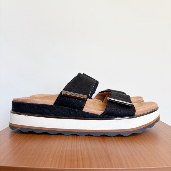 Vionic | Shoes | Vionic Brandie Black Womens Slide Platform Sandals ...